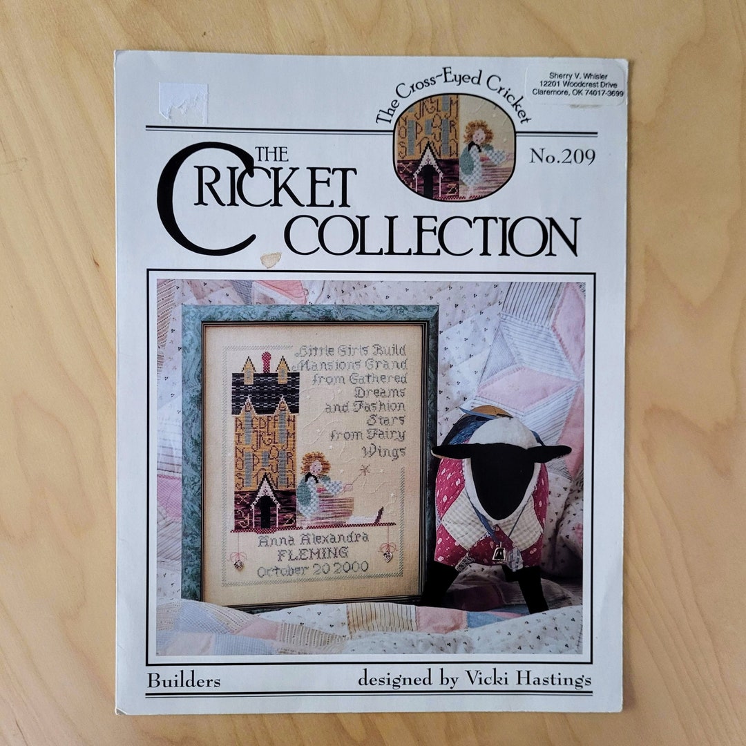 Vintage the Cricket Collection Counted Cross Stitch Pattern Builders by ...