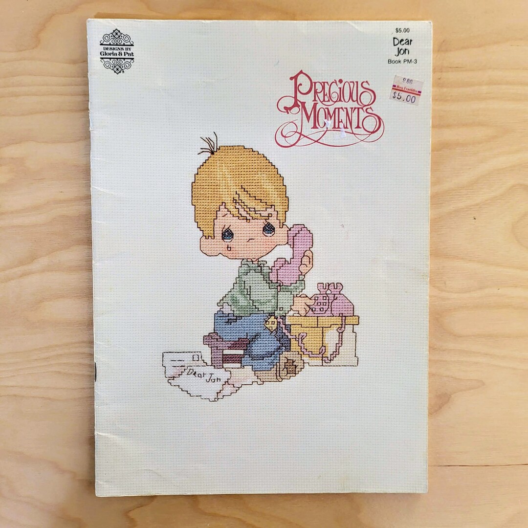 Vintage Precious Moments Cross Stitch Booklet Designs by Gloria and Pat ...