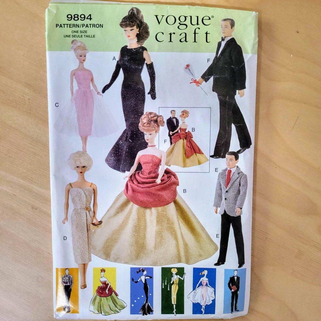 Vogue Sewing Pattern 9894 11.5" Doll Clothes - Etsy