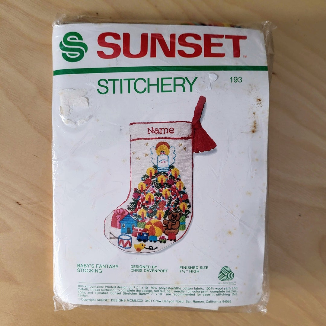 Vintage Dimensions Christmas Crewel Embroidery Kit Baby Fantasy ...