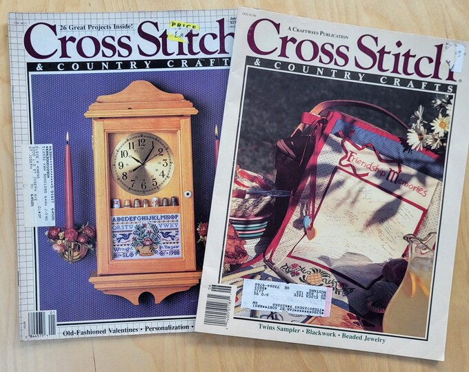 Vintage Cross Stitch Magazine Cross Country Stitching October1992 ...