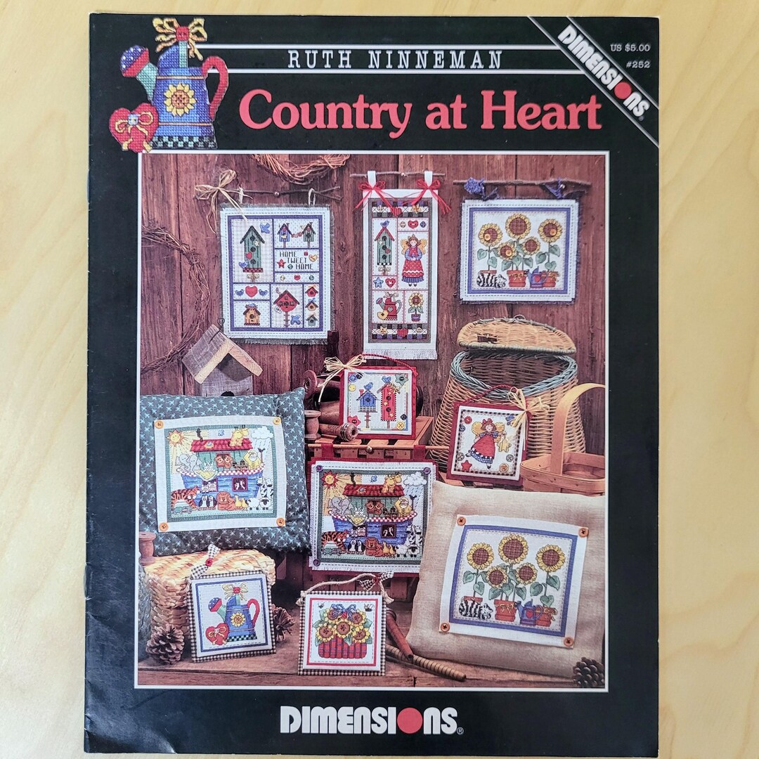 Vintage Dimensions Counted Cross Stitch Leaflet Country at Heart by ...