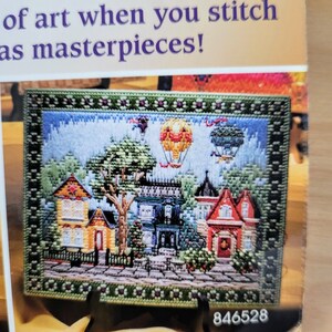 Favorite Scenes in Long Stitch by Janelle Giese, 6 Plastic Canvas ...