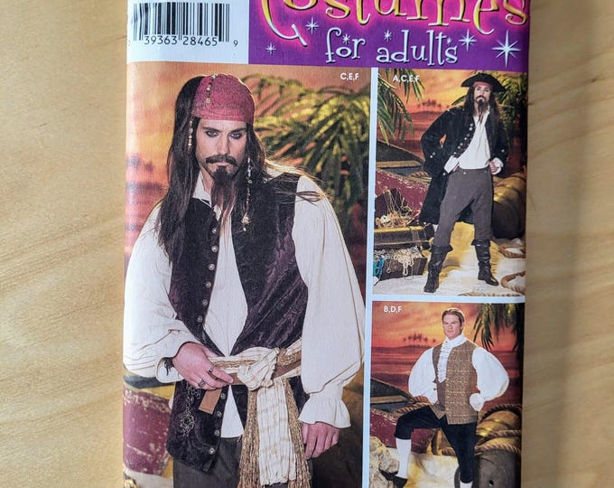 Simplicity Sewing Pattern 4923 Men’s Costume, Adult Pirate Costume ...