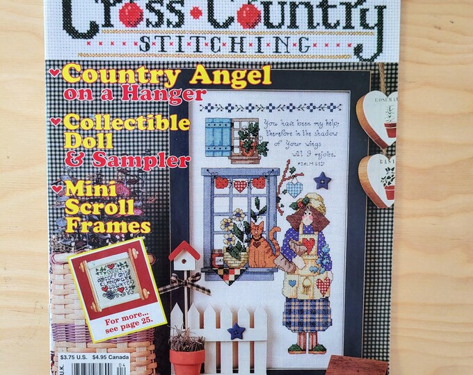 Vintage Cross Stitch Magazine Cross Country Stitching April 1998 ...