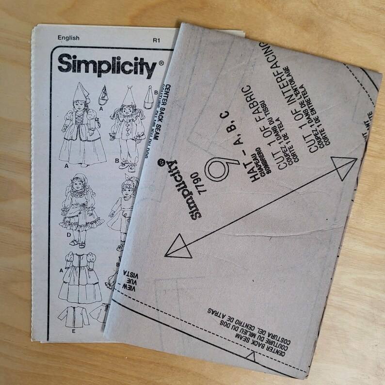 Simplicity Crafts Sewing Pattern 7790 18" Inch Doll Clothes - Etsy