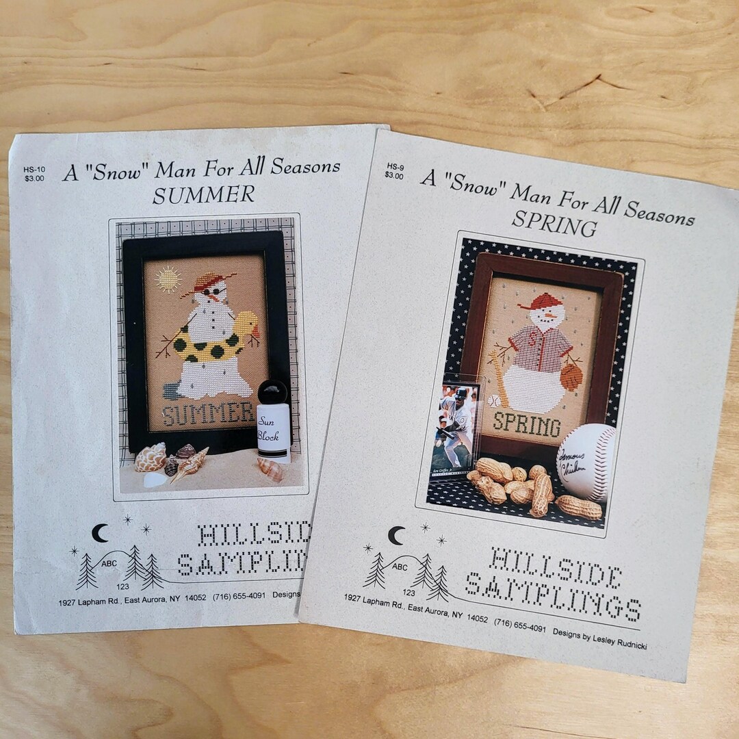 Set of 2 Hillside Samplings Counted Cross Stitch Patterns by Lesly ...