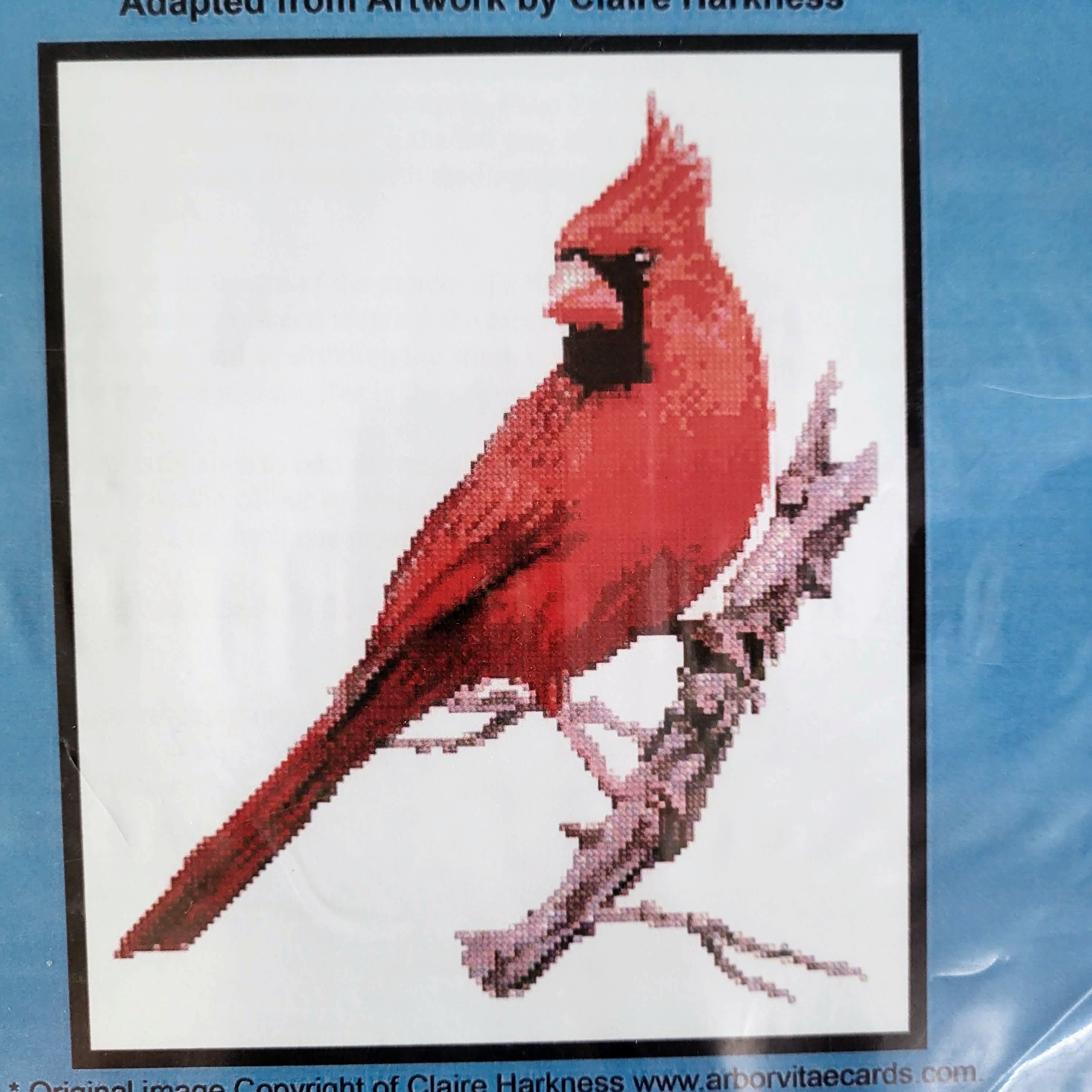 Artecy Cross Stitch Counted Cross Stitch Pattern Cardinal by Claire ...