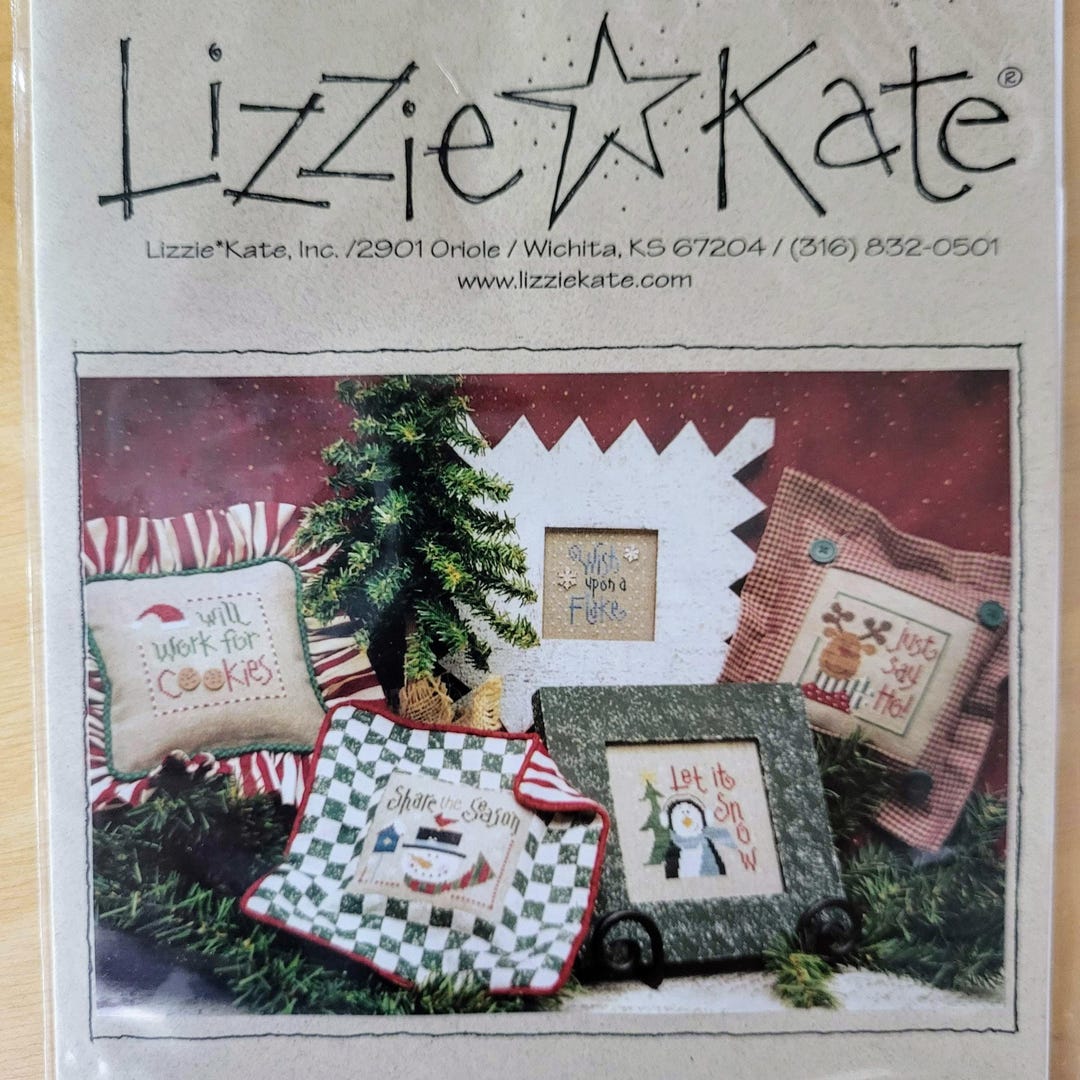 Lizzie Kate Counted Cross Stitch Pattern Tiny Tidings V, Christmas ...