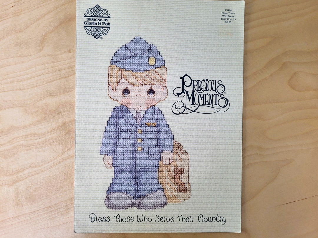 Vintage Precious Moments Cross Stitch Booklet Designs by Gloria and Pat ...