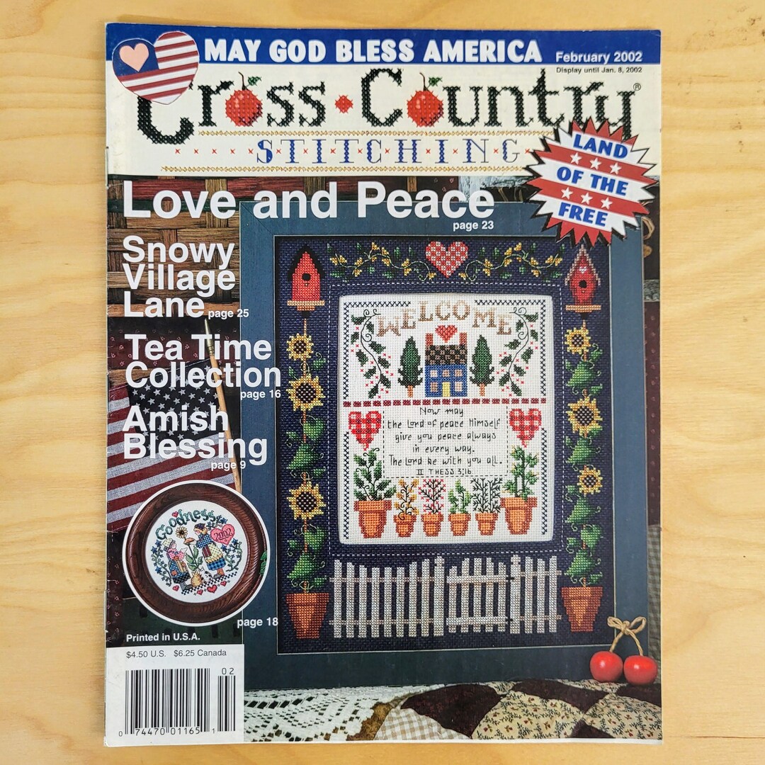 Vintage Cross Stitch Magazine Cross Country Stitching February 2002 ...