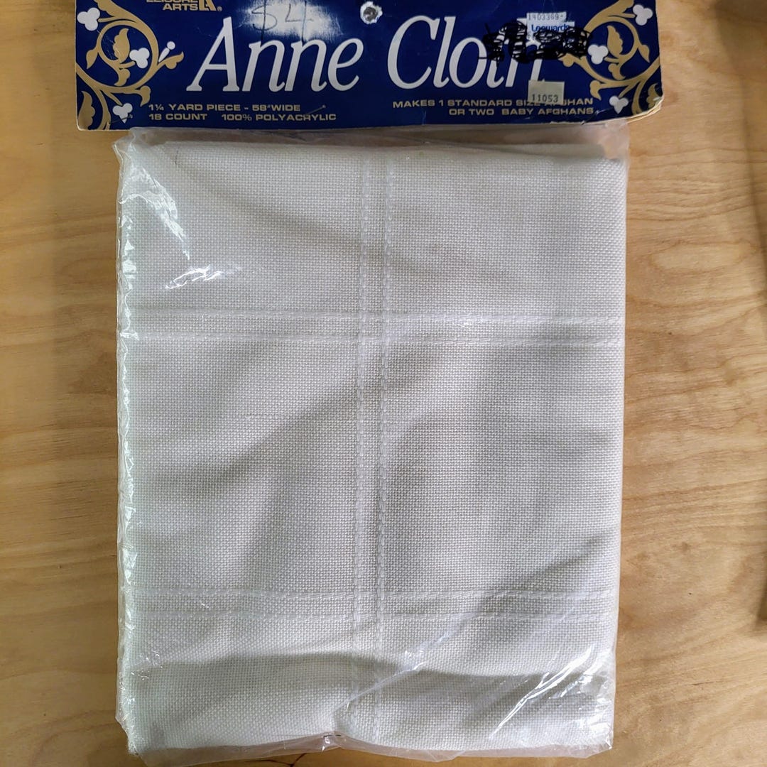 Leisure Arts Anne Cloth Cross Stitch Ecru Afghan - Etsy