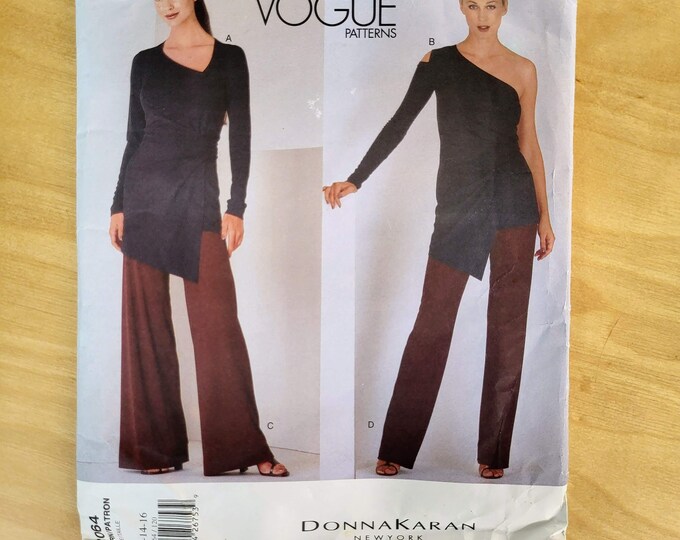 Vogue Sewing Pattern 2064 Misses' Top and Pants Size 12-16 - Etsy