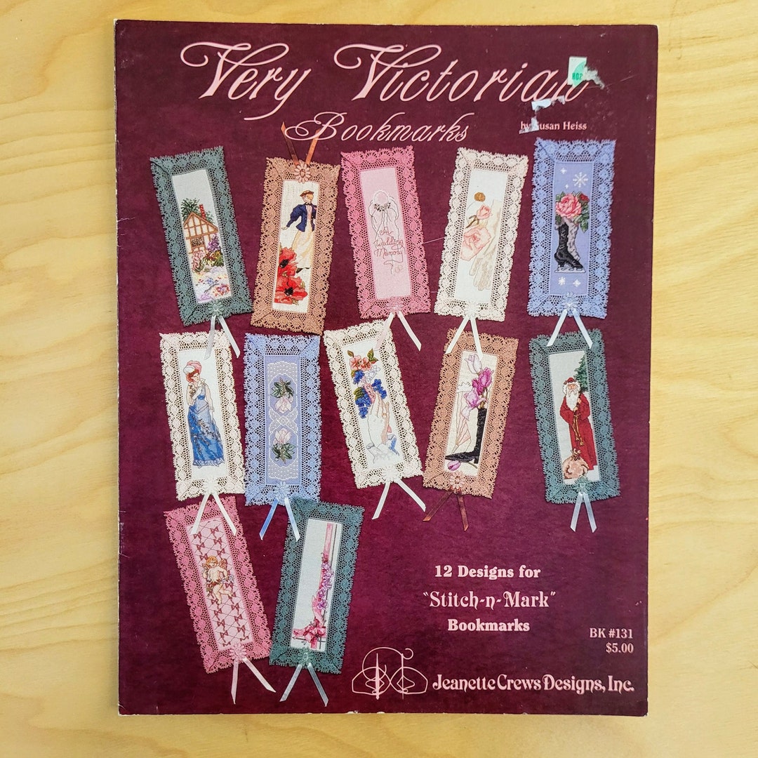 Vintage Counted Cross Stitch Booklet Very Victorian Bookmarks by ...
