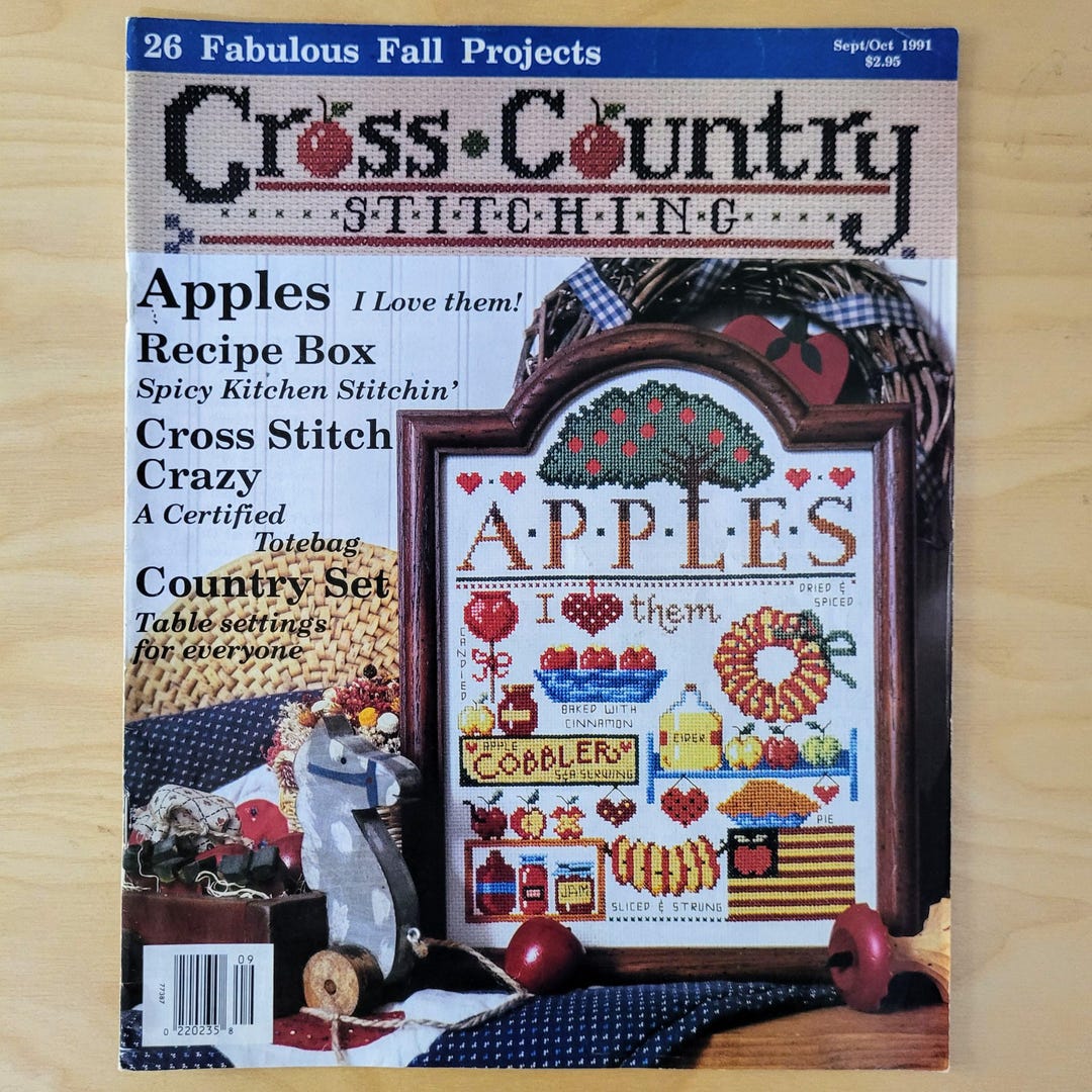 Vintage Cross Stitch Magazine Cross Country Stitching October 1991 ...