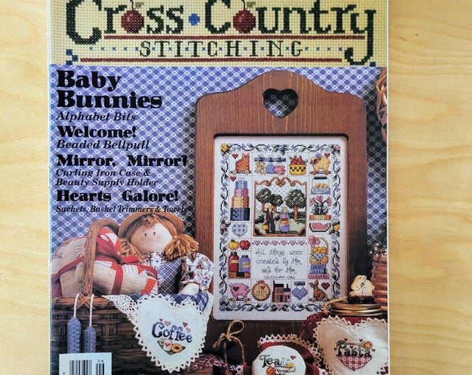 Vintage Cross Stitch Magazine Cross Country Stitching June 1994 ...