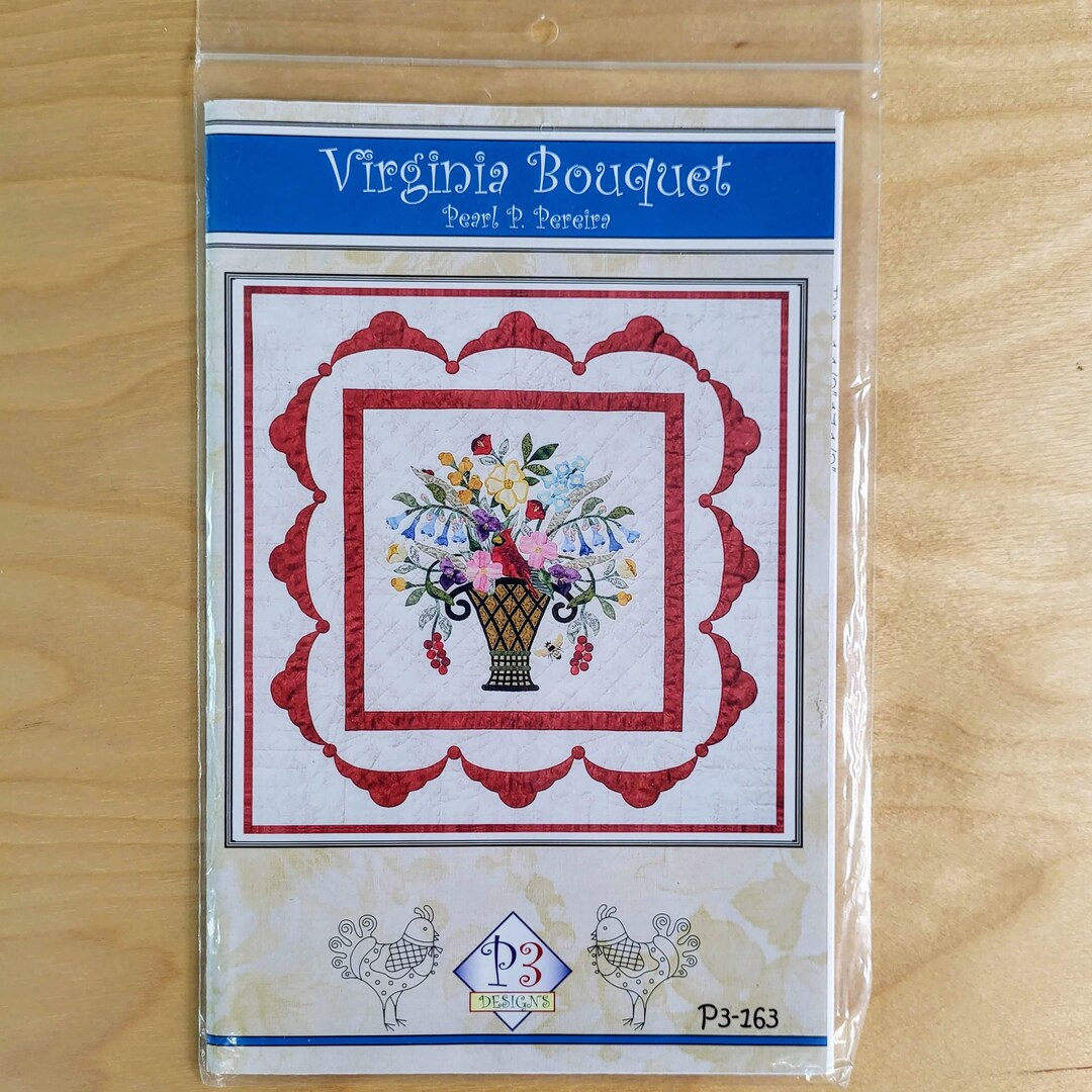 P3 Designs Quilts Applique Pattern Virginia Bouquet by Pearl P. Pereira ...