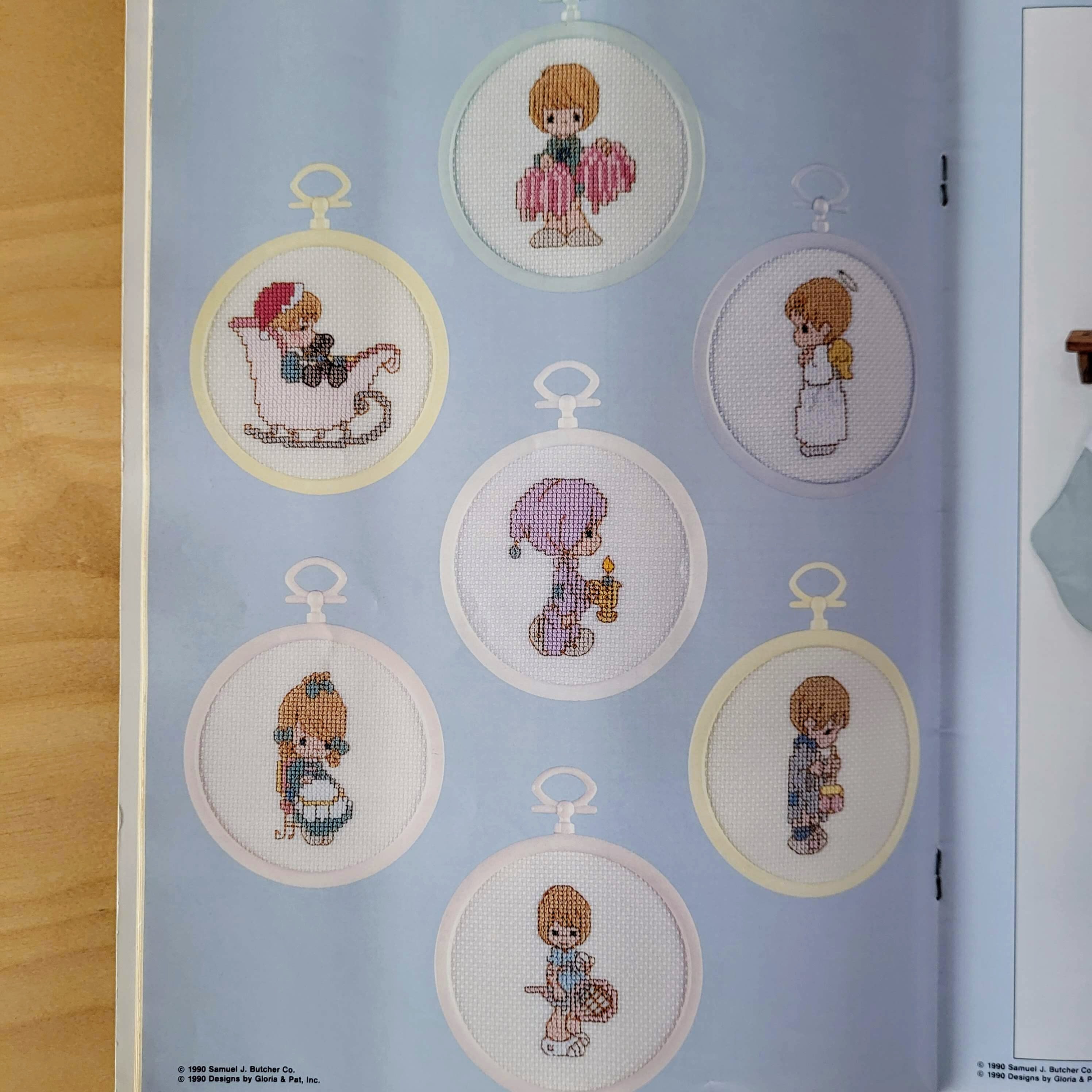 Vintage Precious Moments Cross Stitch Booklet Designs by Gloria and Pat ...