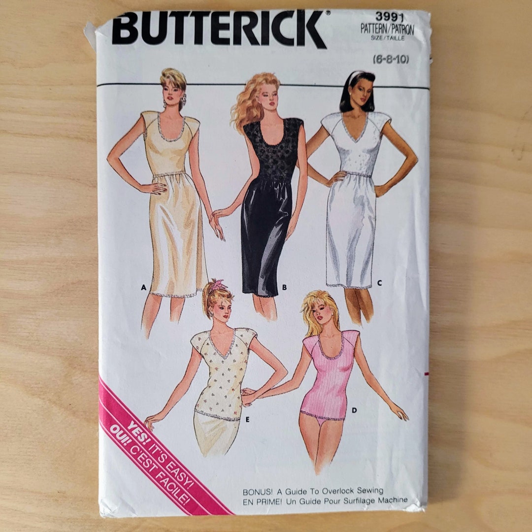 Butterick Sewing Pattern 3991 Misses Slip and Camisole, Sizes 6,8,10 - Etsy
