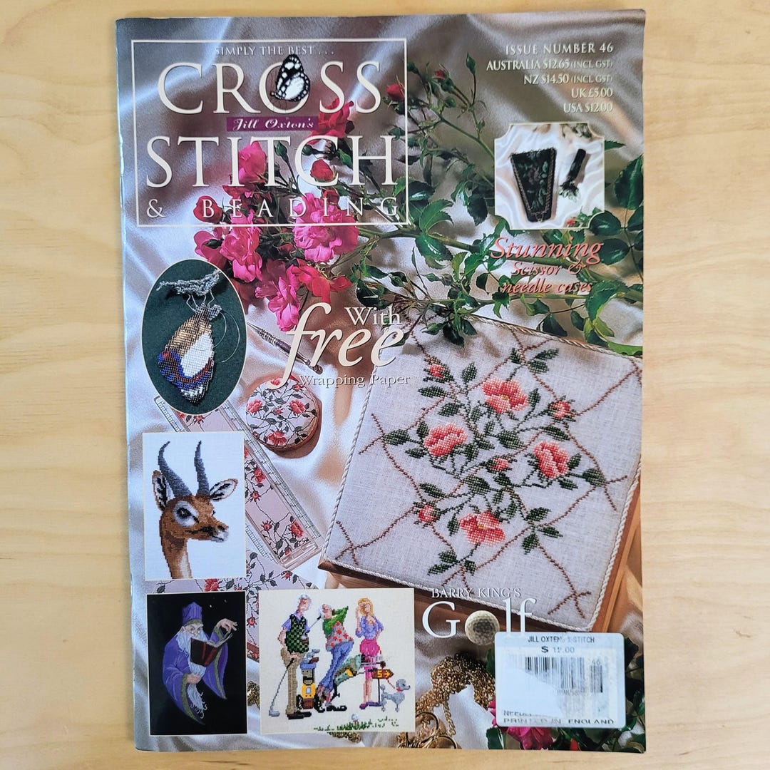 Vintage Counted Cross Stitch Magazine Jill Oxton's Cross Stitch April ...