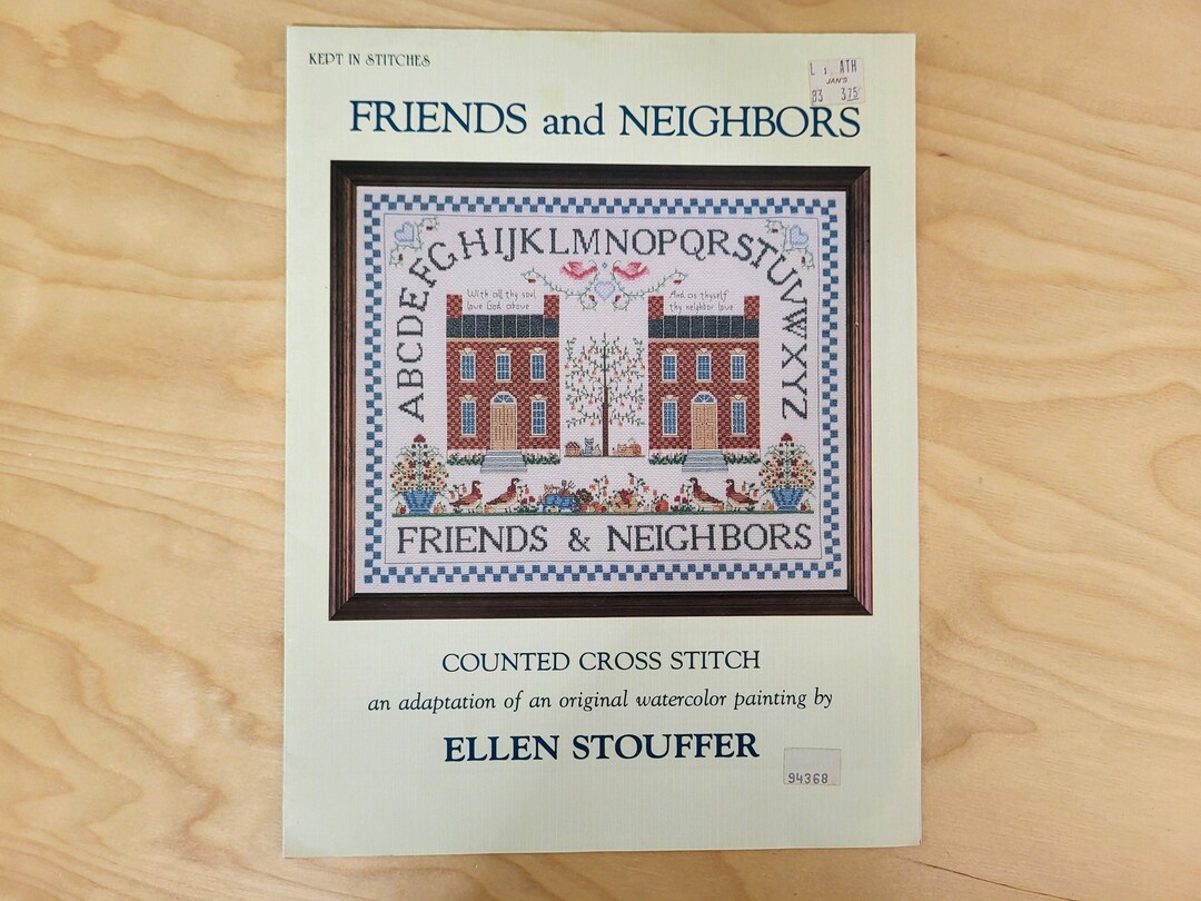 Vintage Counted Cross Stitch Pattern by Ellen Stouffer Friends and ...
