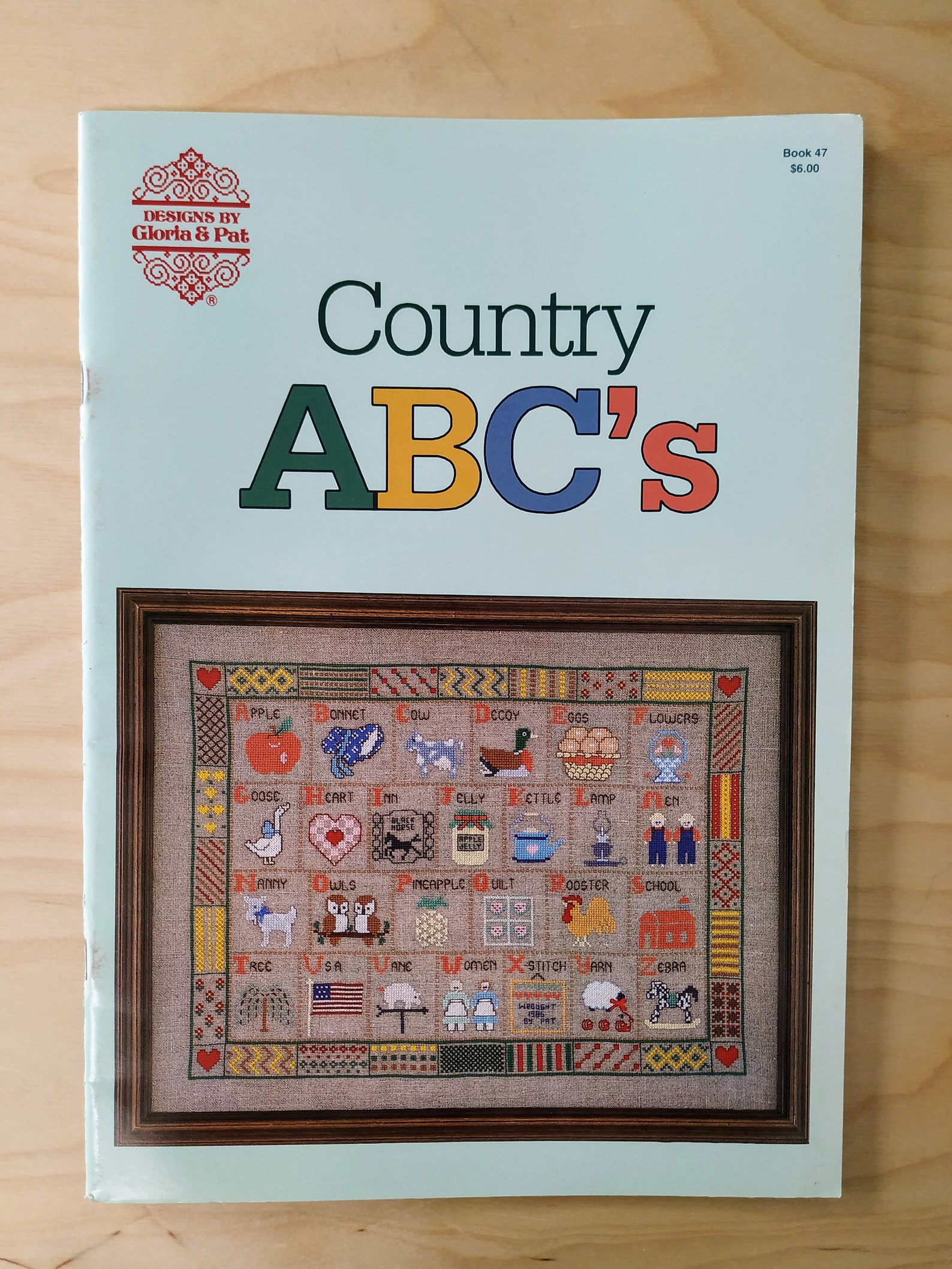 Vintage Country Abc's Cross Stitch Booklet Designs by Gloria & Pat ...