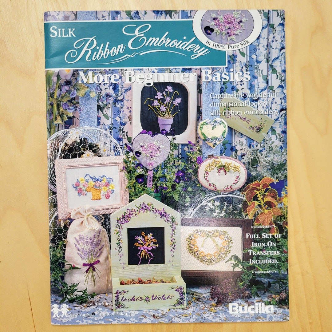 Vintage Bucilla Silk Ribbon Embroidery Pattern Booklet More Beginner ...
