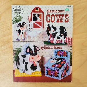Plastic Canvas Leaflet Cows by Darla J. Fanton - Etsy