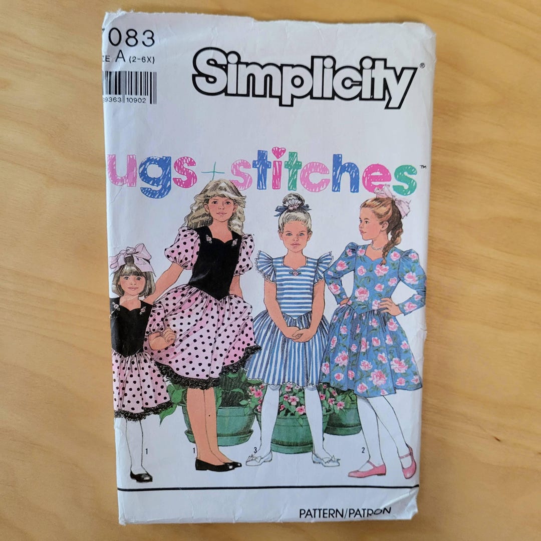 Simplicity Sewing Pattern 7083 Little Girl's Dress, Size 2-6x - Etsy
