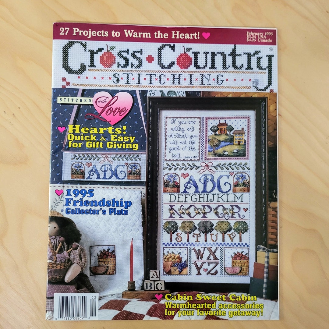 Vintage Cross Stitch Magazine Cross Country Stitching February 1995 ...