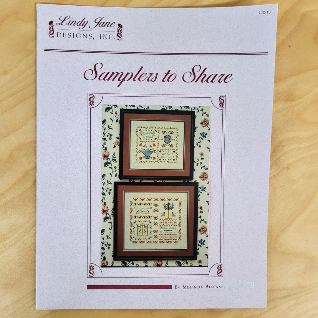 Vintage Lindy Jane Designs Counted Cross Stitch Patterns Samplers to ...