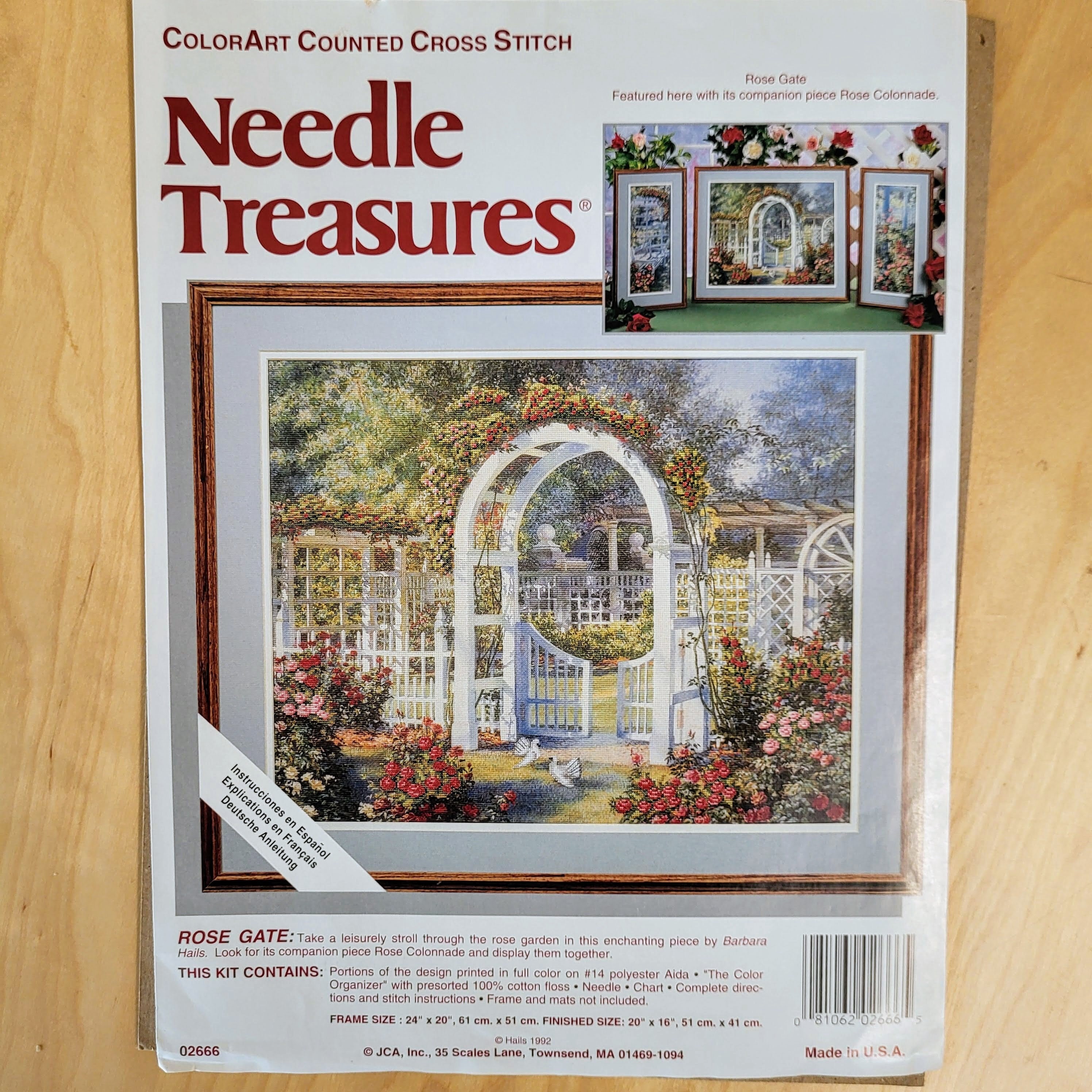 Vintage Needle Treasures Counted Cross Stitch Kit Rose Gate by Barbara ...