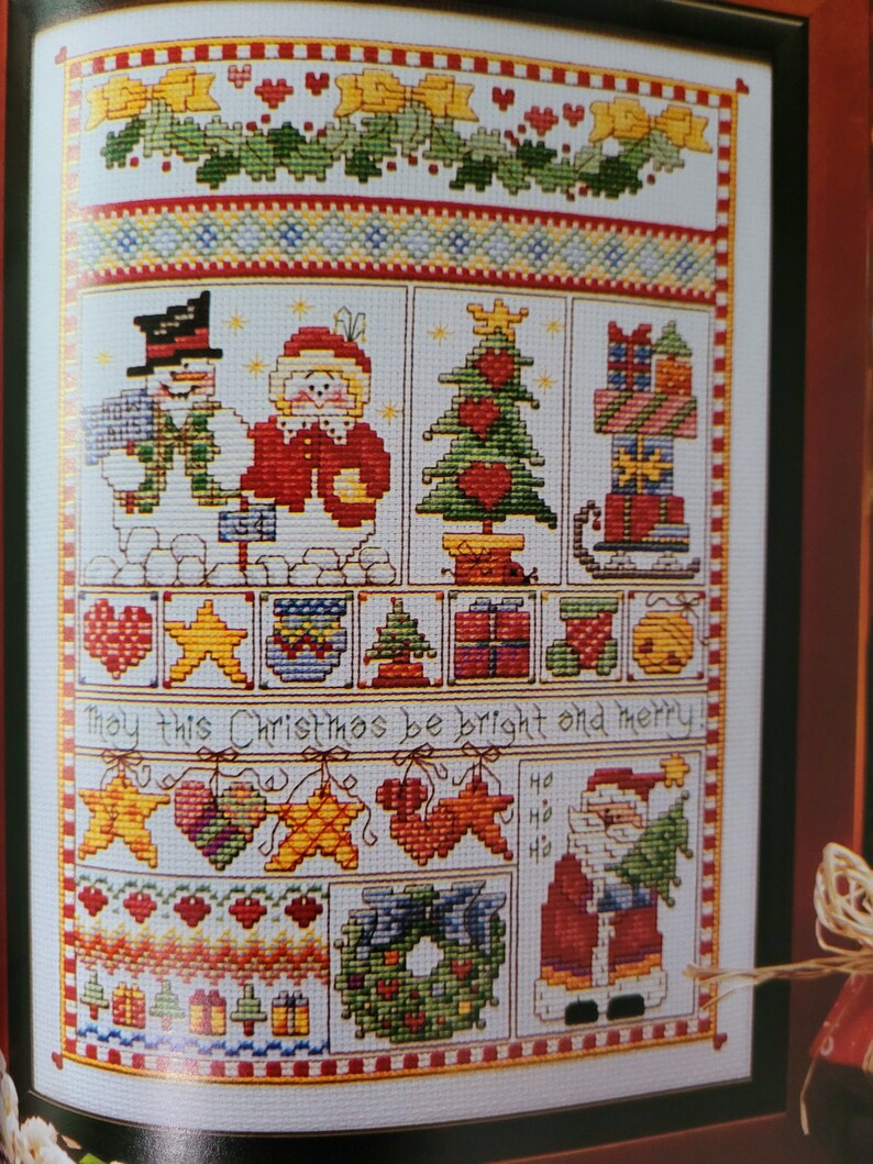 Counted Cross Stitch Book A Cross Stitch Christmas, Christmas ...