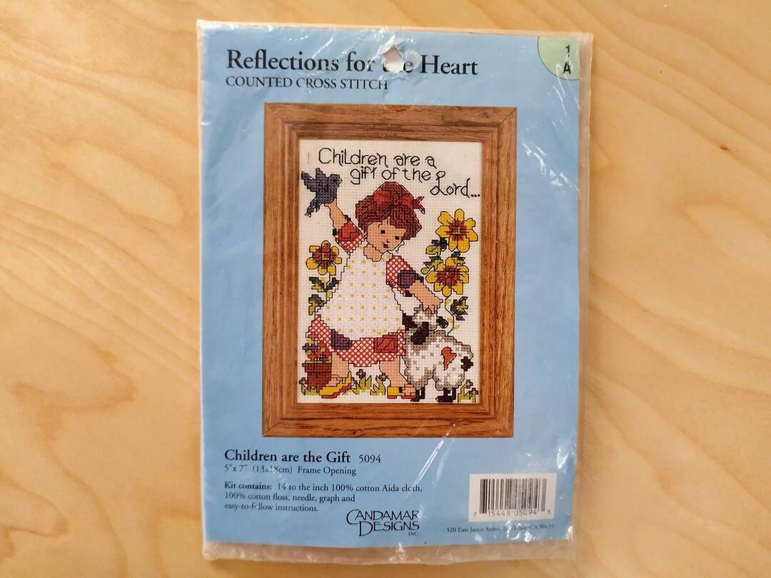 Candamar Designs Counted Cross Stitch Kit Children Are the Gift of the ...