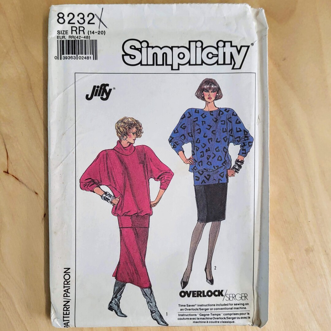 Simplicity Sewing Pattern 8232 Misses 2-length Skirt and Top Sizes 14 ...