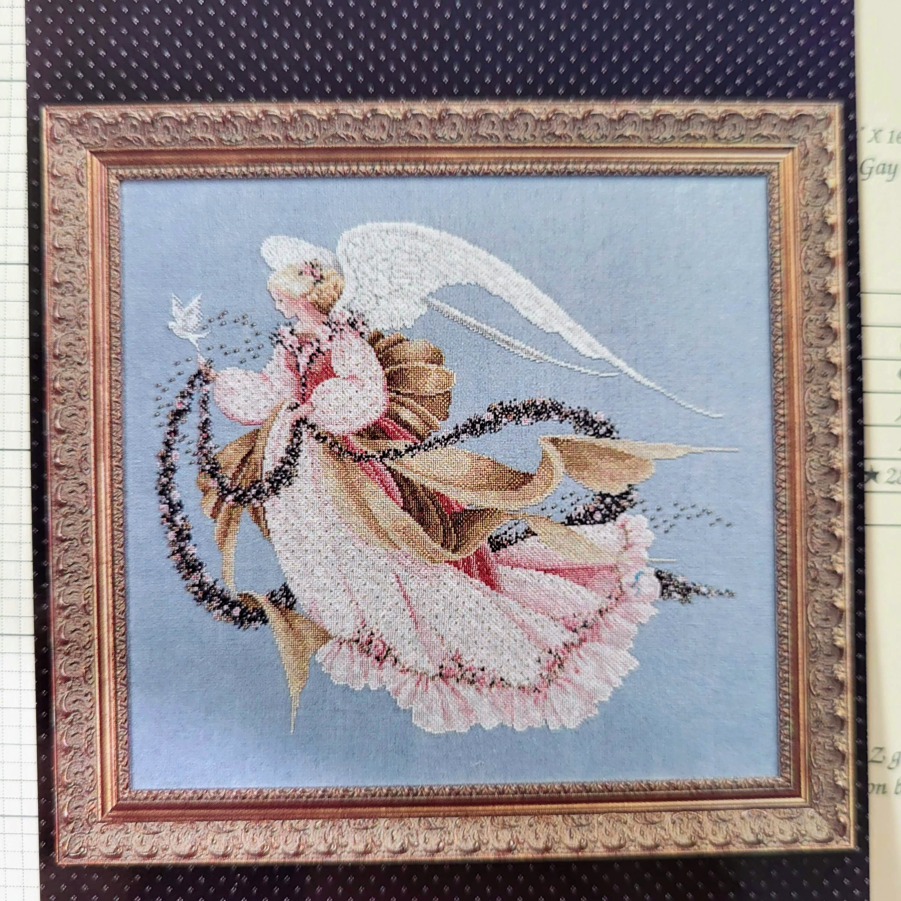 Lavender and Lace Counted Cross Stitch Pattern Angel of Summer - Etsy