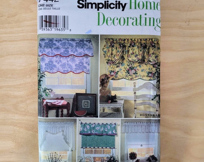 Simplicity Sewing Pattern 7442 Home Decorating Sewing Pattern for ...
