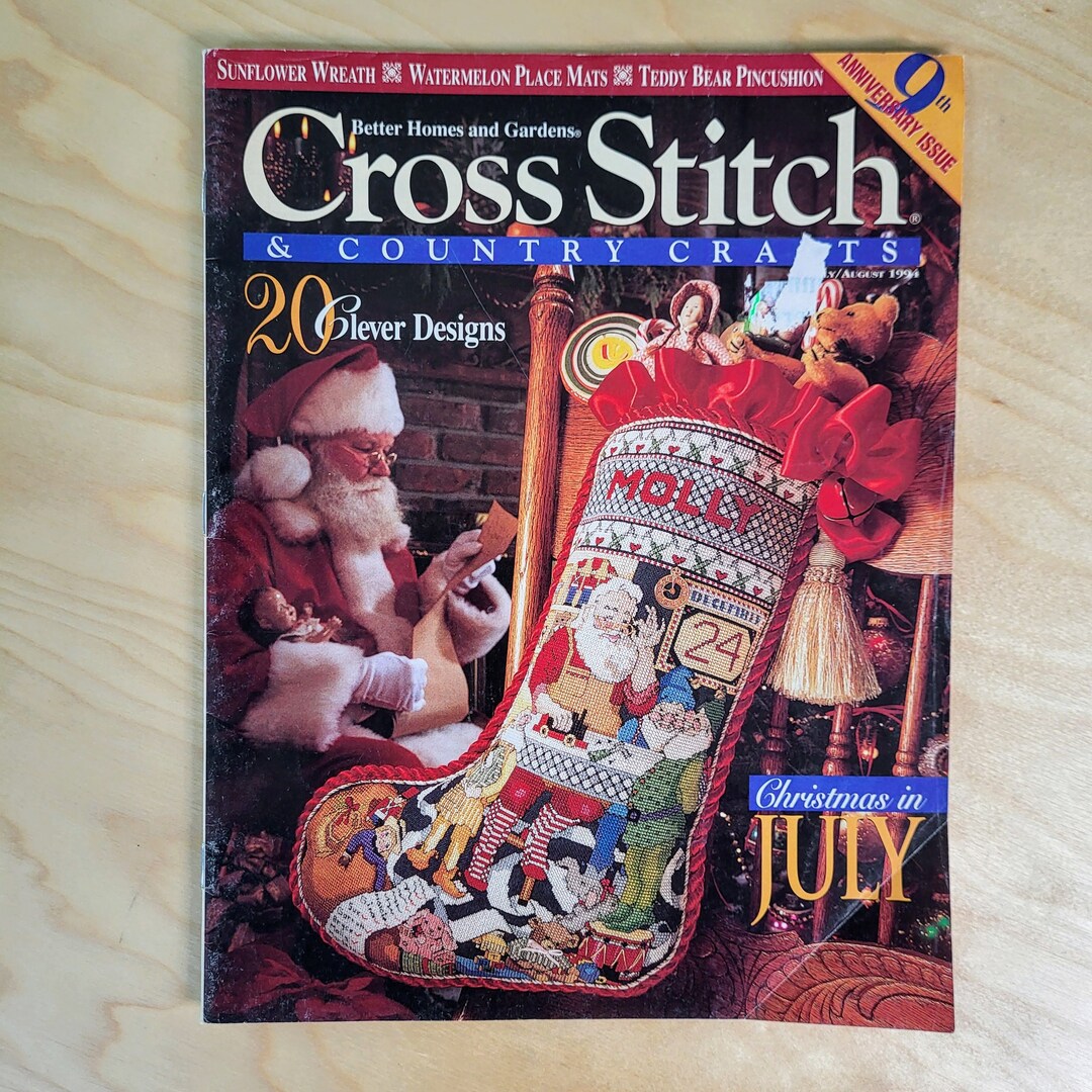 Vintage Cross Stitch Country Craft Magazine With 20 Projects July ...