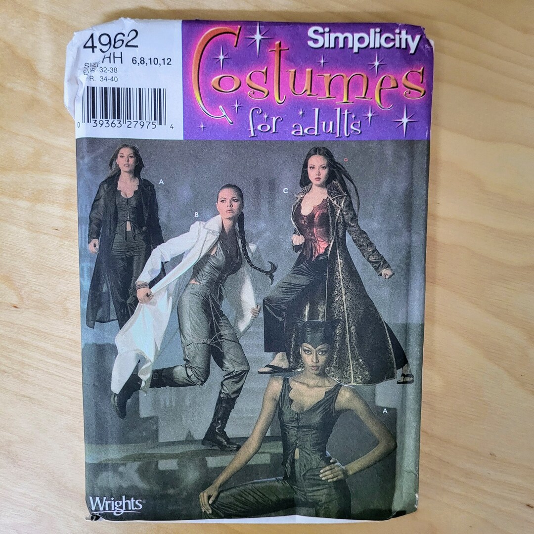 Simplicity Sewing Pattern 4962 Misses Super Hero Costumes Cat Woman ...