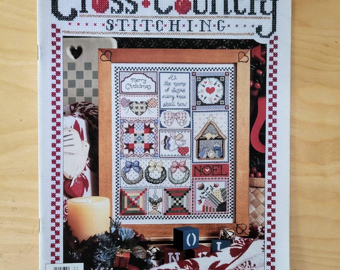 Vintage Cross Stitch Magazine Cross Country Stitching Nov/december 1990 ...