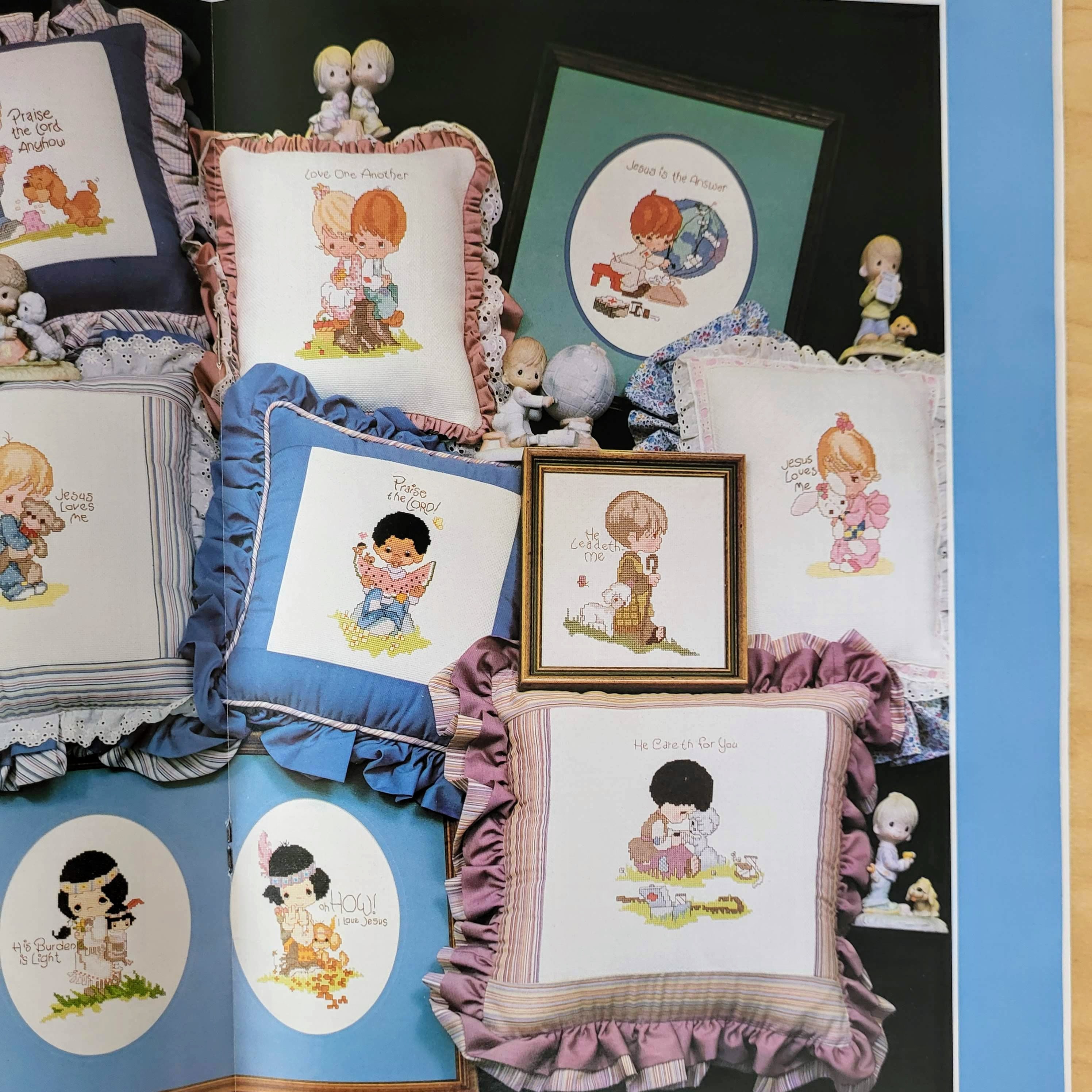 Vintage Precious Moments Cross Stitch Booklet Designs by Gloria and Pat ...
