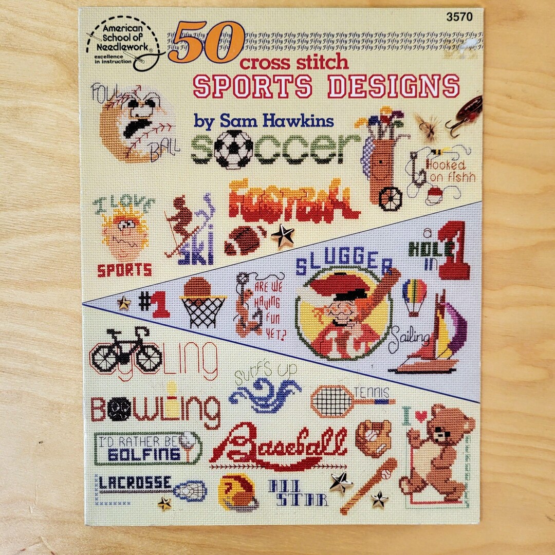 Vintage American School of Needlework Counted Cross Stitch Leaflet 50 ...