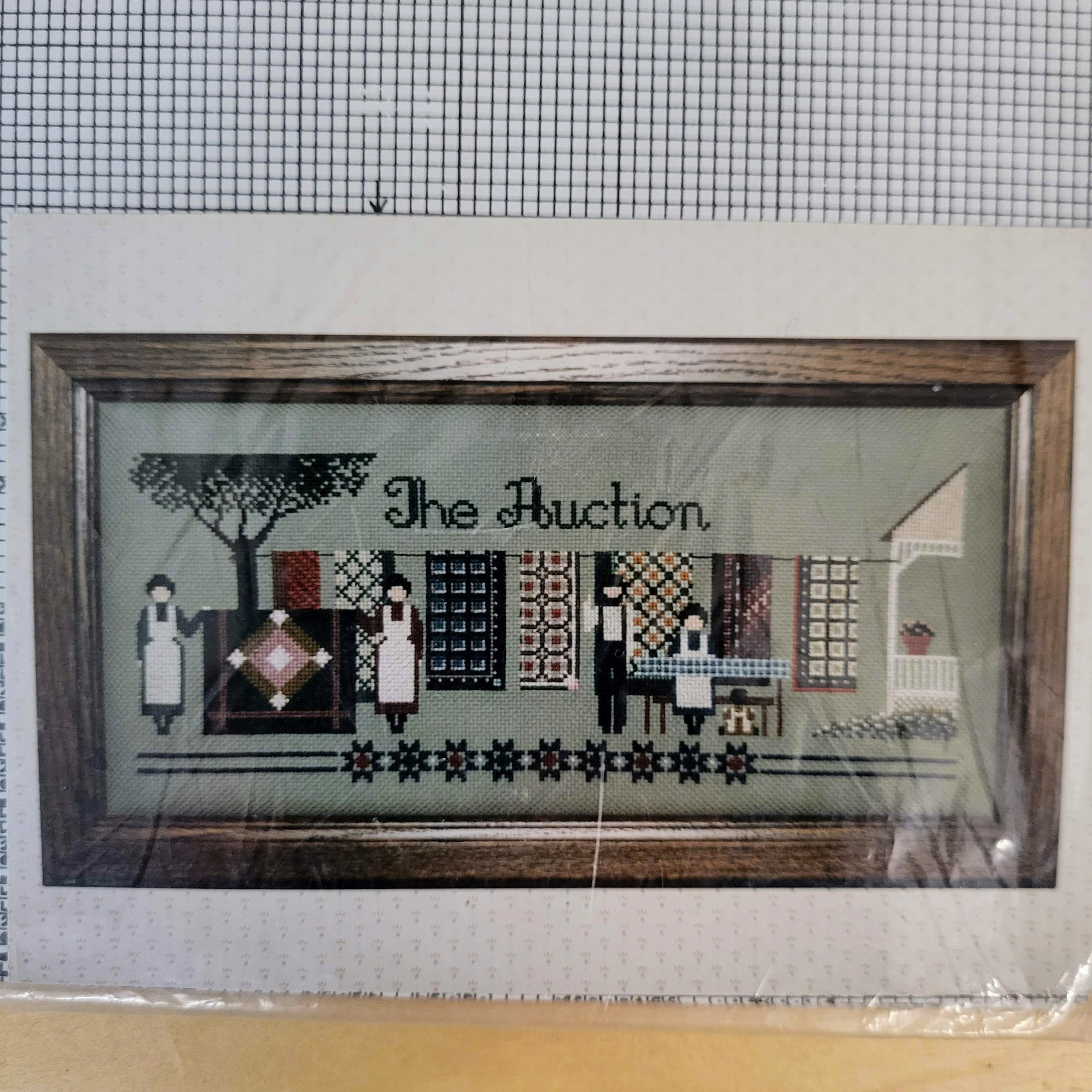 Vintage Cross Stitch Pattern the Auction by Told in A Garden, Amish ...