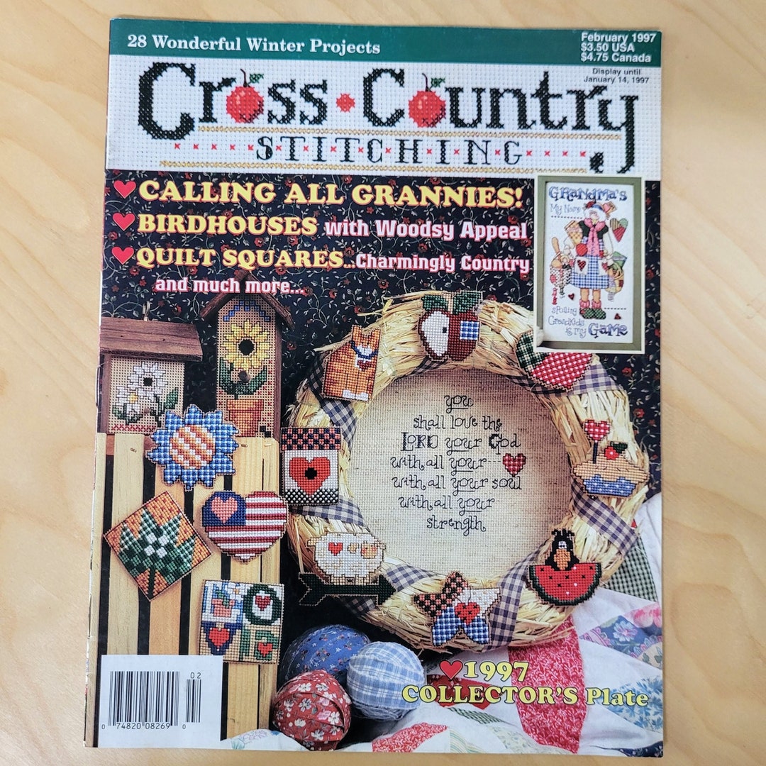 Vintage Cross Stitch Magazine Cross Country Stitching February 1997 ...