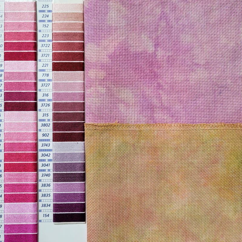 Hand Dyed Aida - Etsy