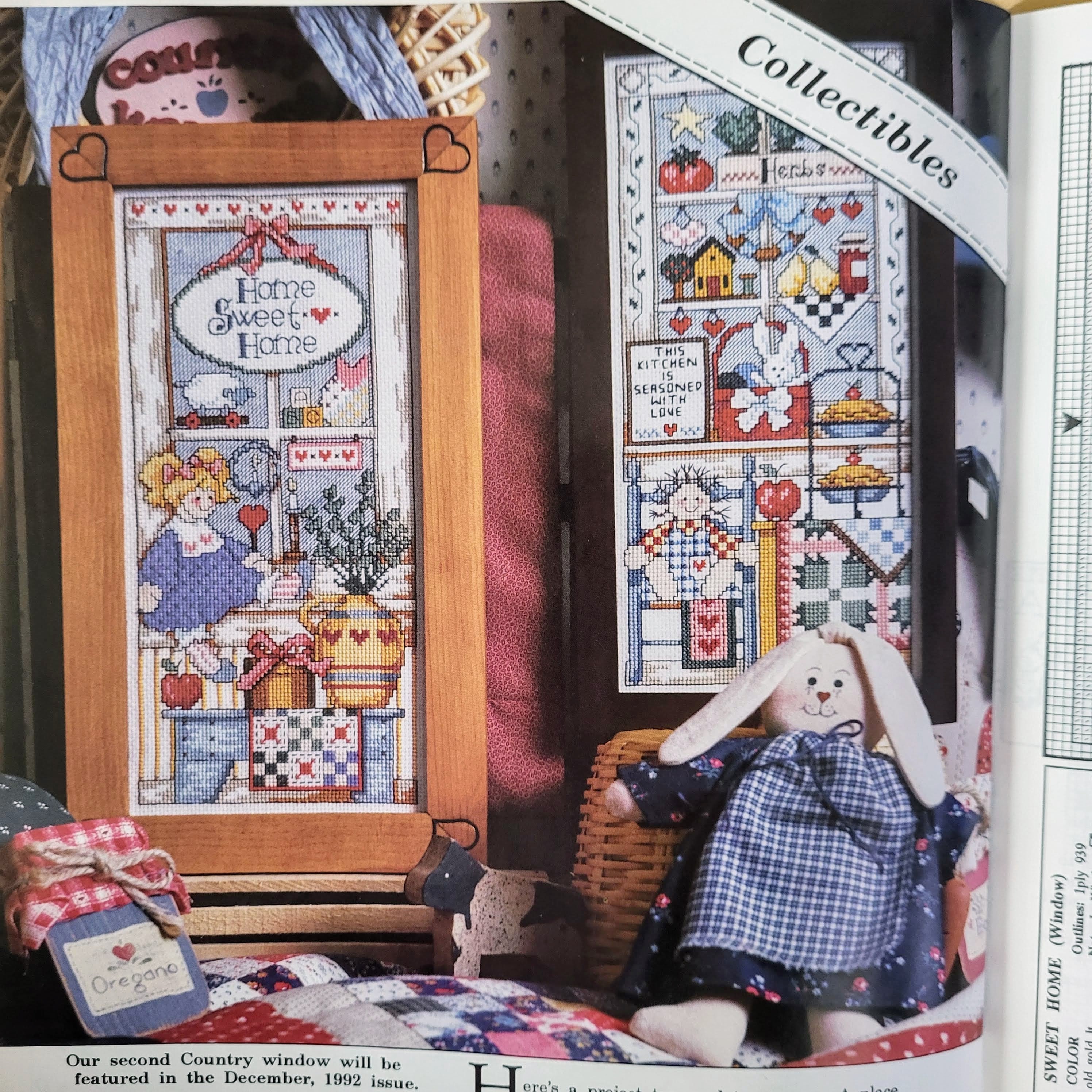 Vintage Cross Stitch Magazine Cross Country Stitching October1992 ...