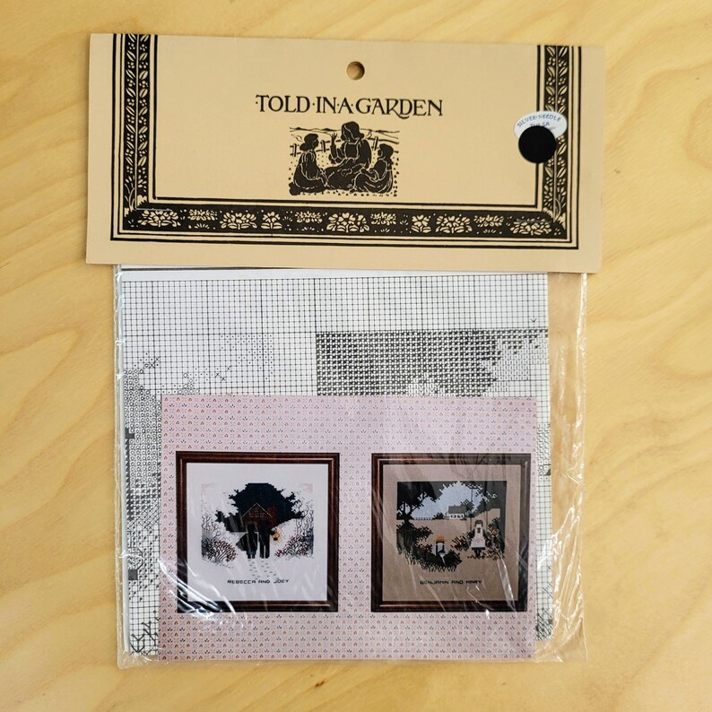 Vintage Cross Stitch Pattern Rebecca and Joey Benjamin and - Etsy