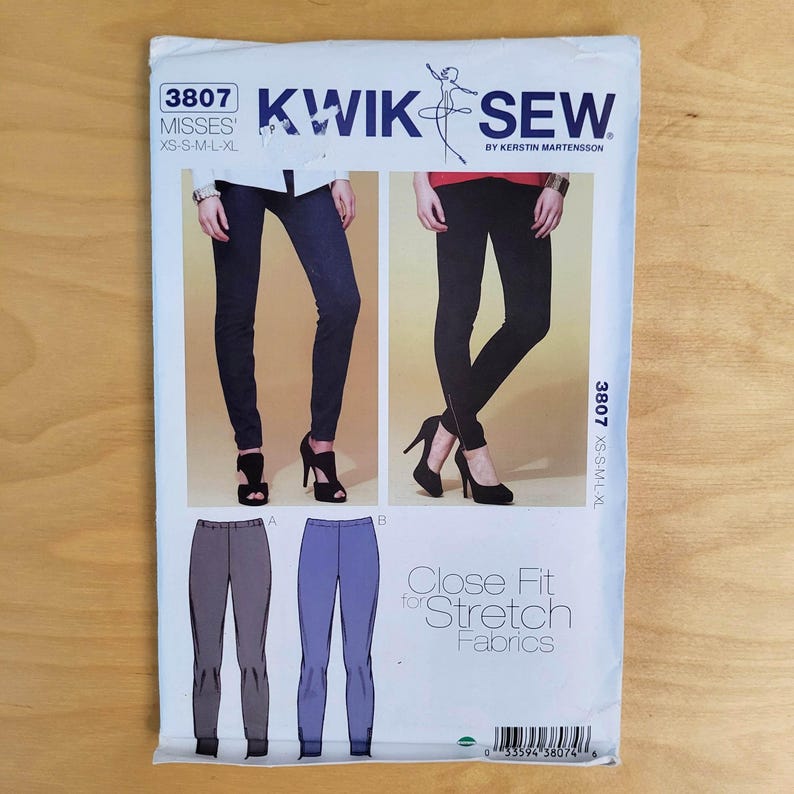 Kwik and Sew Sewing Pattern 3807 Vintage Women's Pants Size XS-XL - Etsy