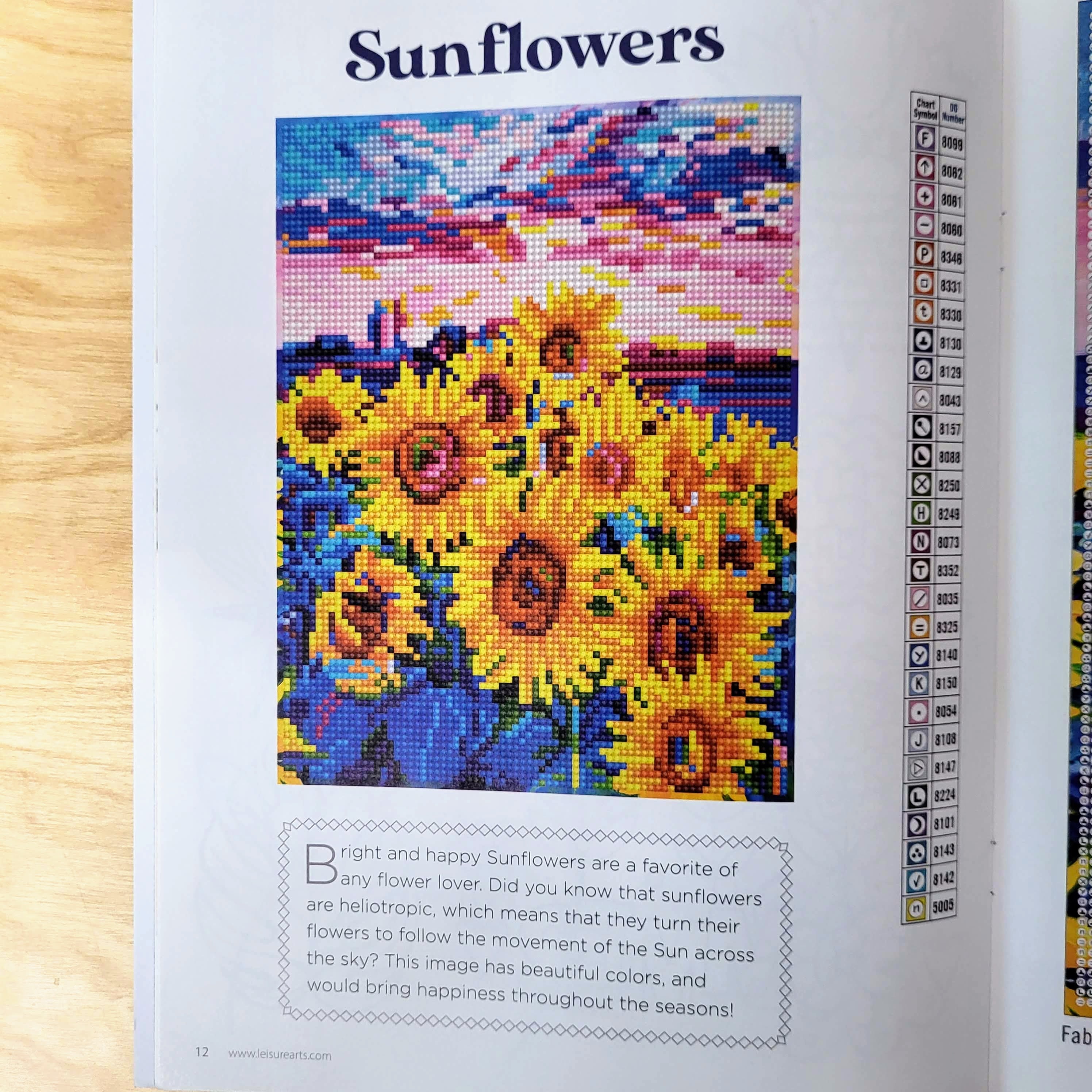10 Charts Diamond Art Booklet Flowers by Leisure Arts, Diamond Dotting ...
