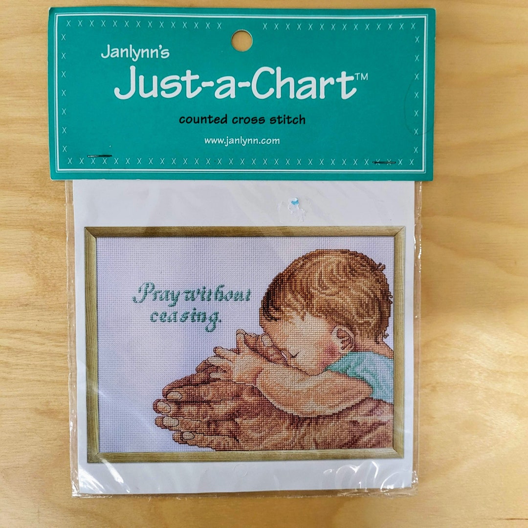 Janlynn Just a Chart Counted Cross Stitch Pattern Pray Without Ceasing ...